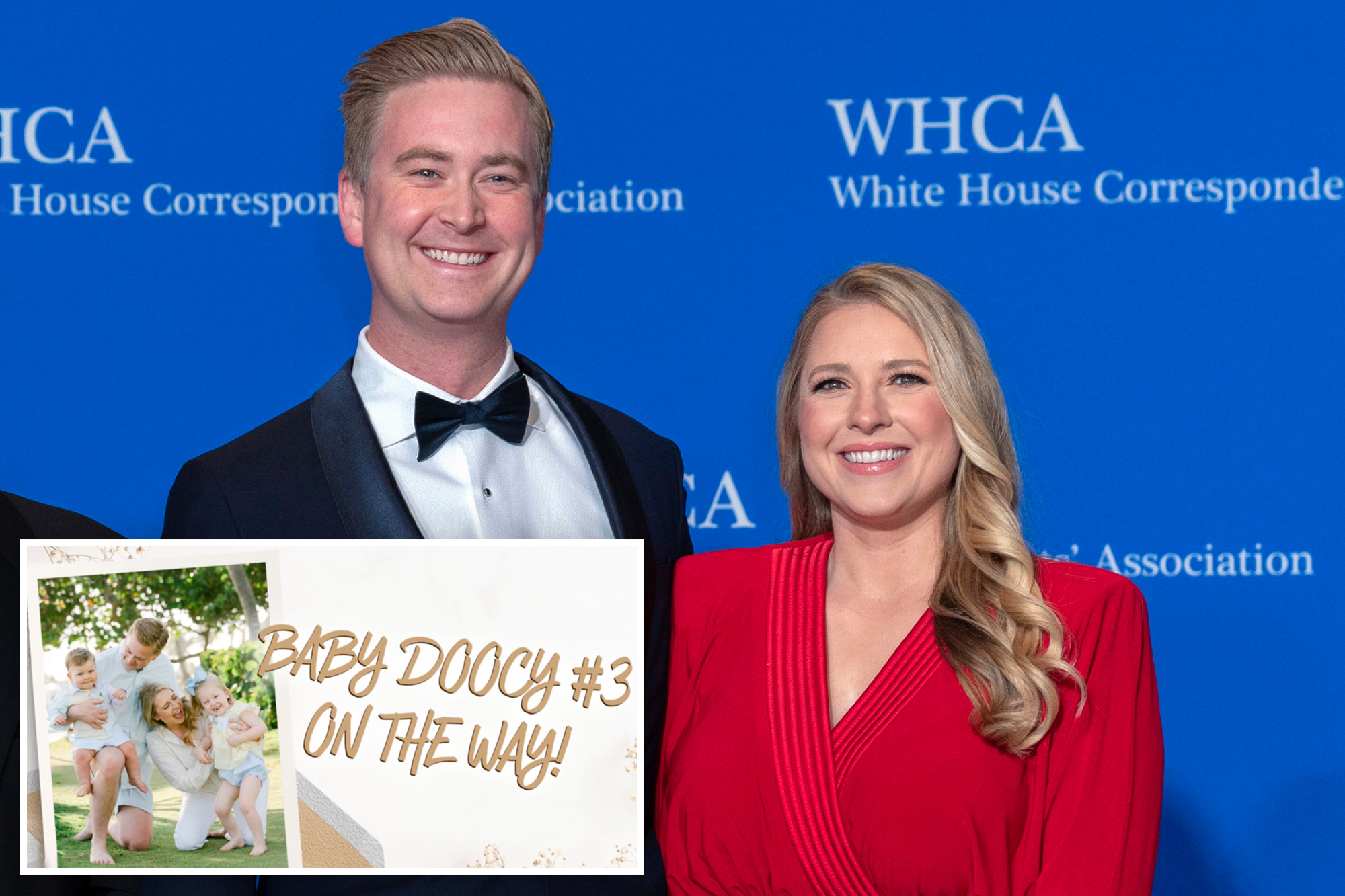 Fox News star Peter Doocy announces wife Hillary Vaughn is pregnant ...