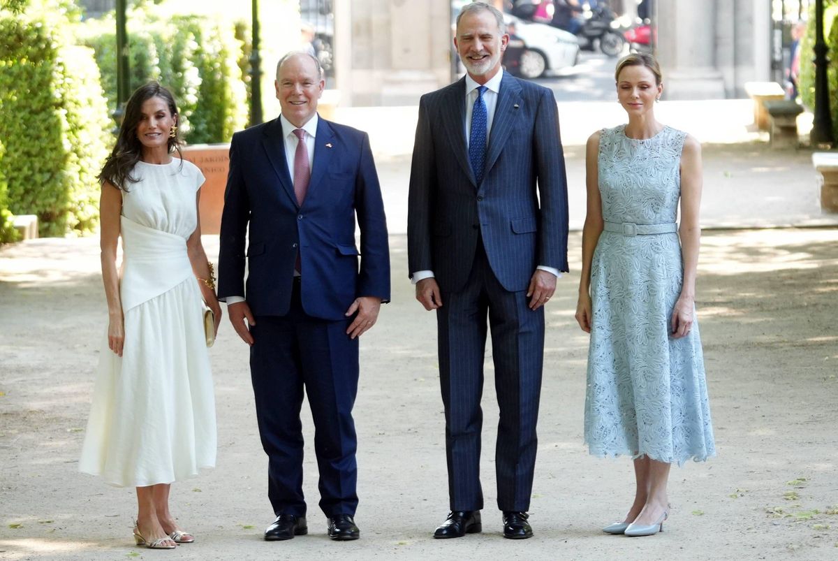 King Felipe VI welcomes Prince Albert of Monaco during historic visit ...
