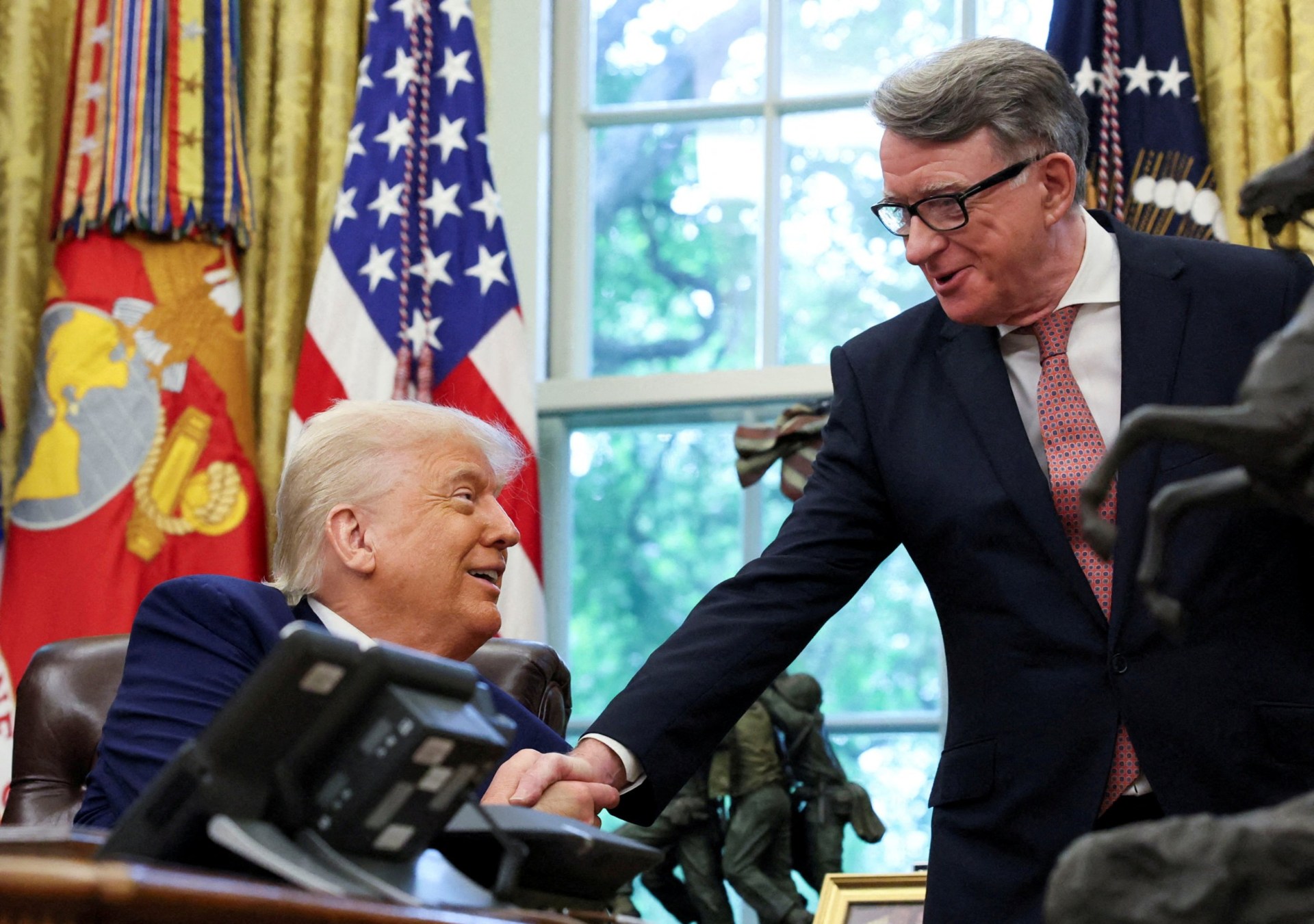 Mandelson blasts omnishambles over Trump’s red box like The Thick of It