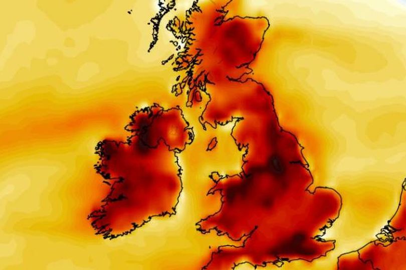 UK weather maps show heat surge across Yorkshire as 16 counties face ...