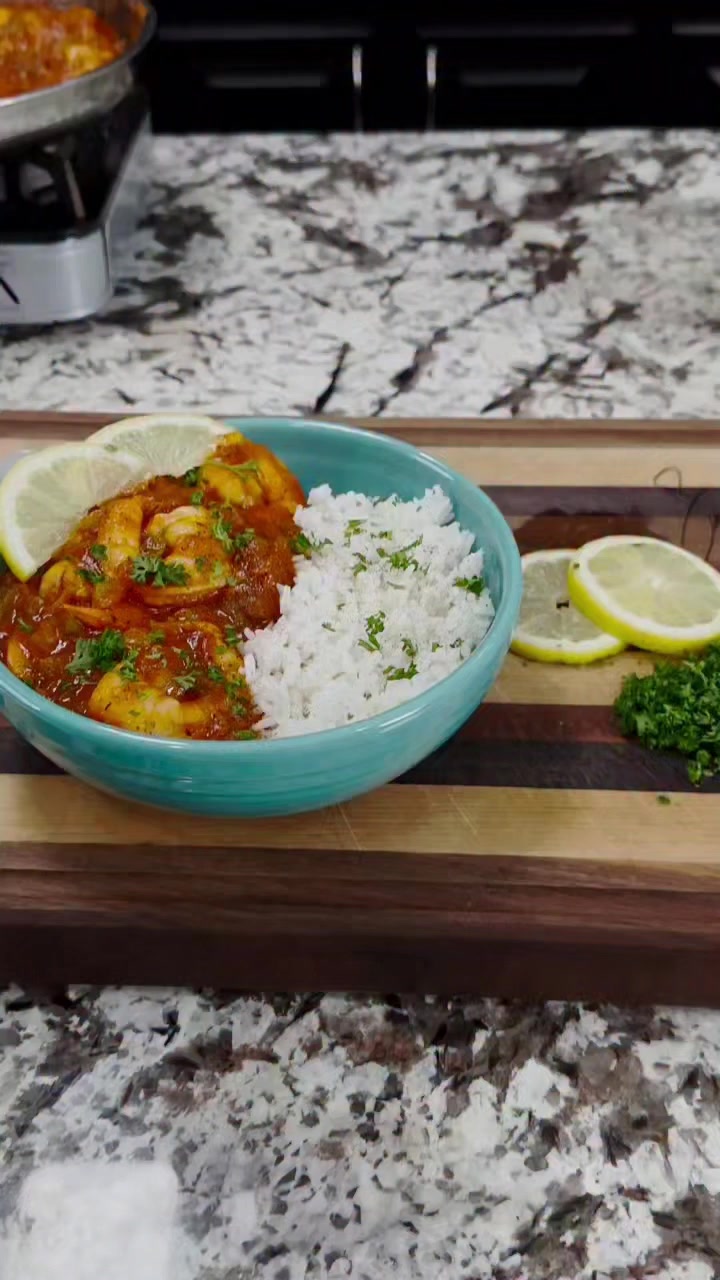 Creole shrimp with bold flavor