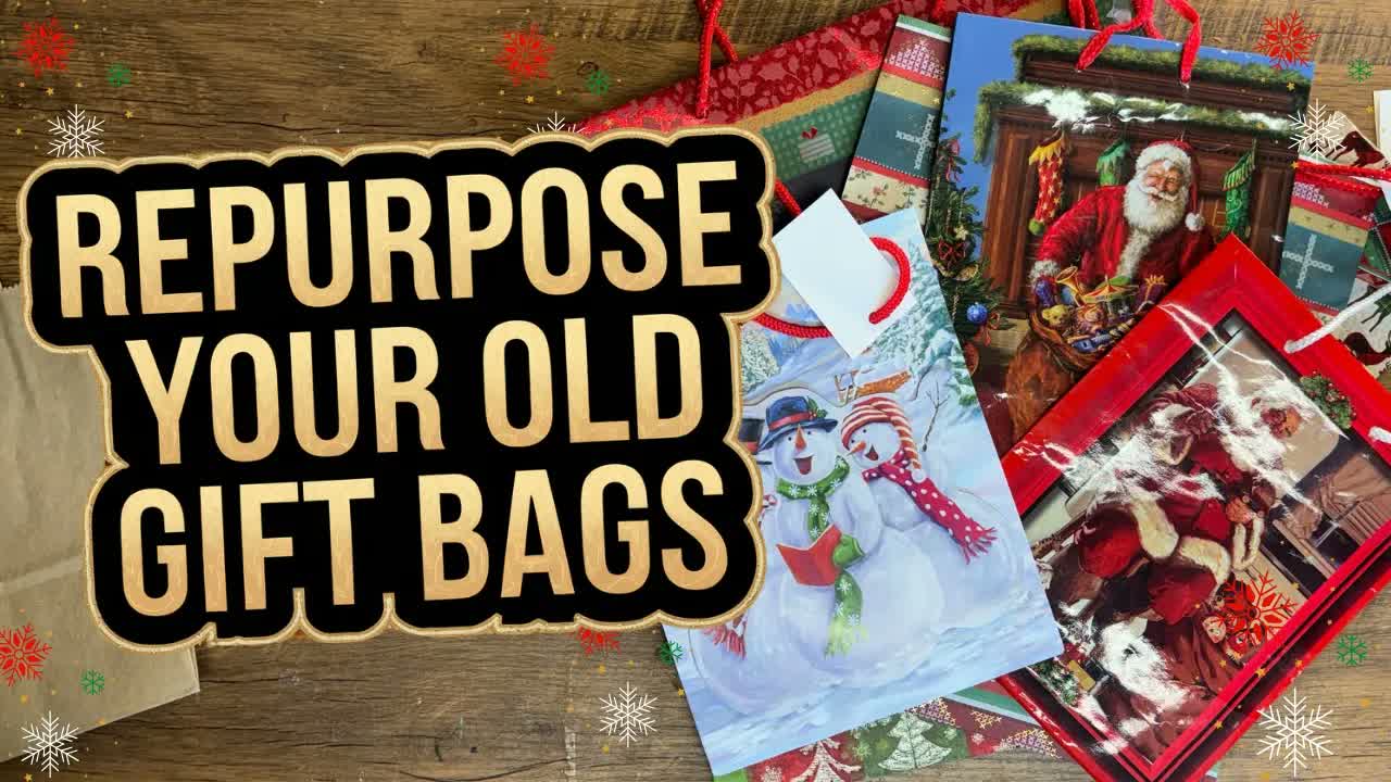 10 genius hacks to transform your old Christmas gift bags