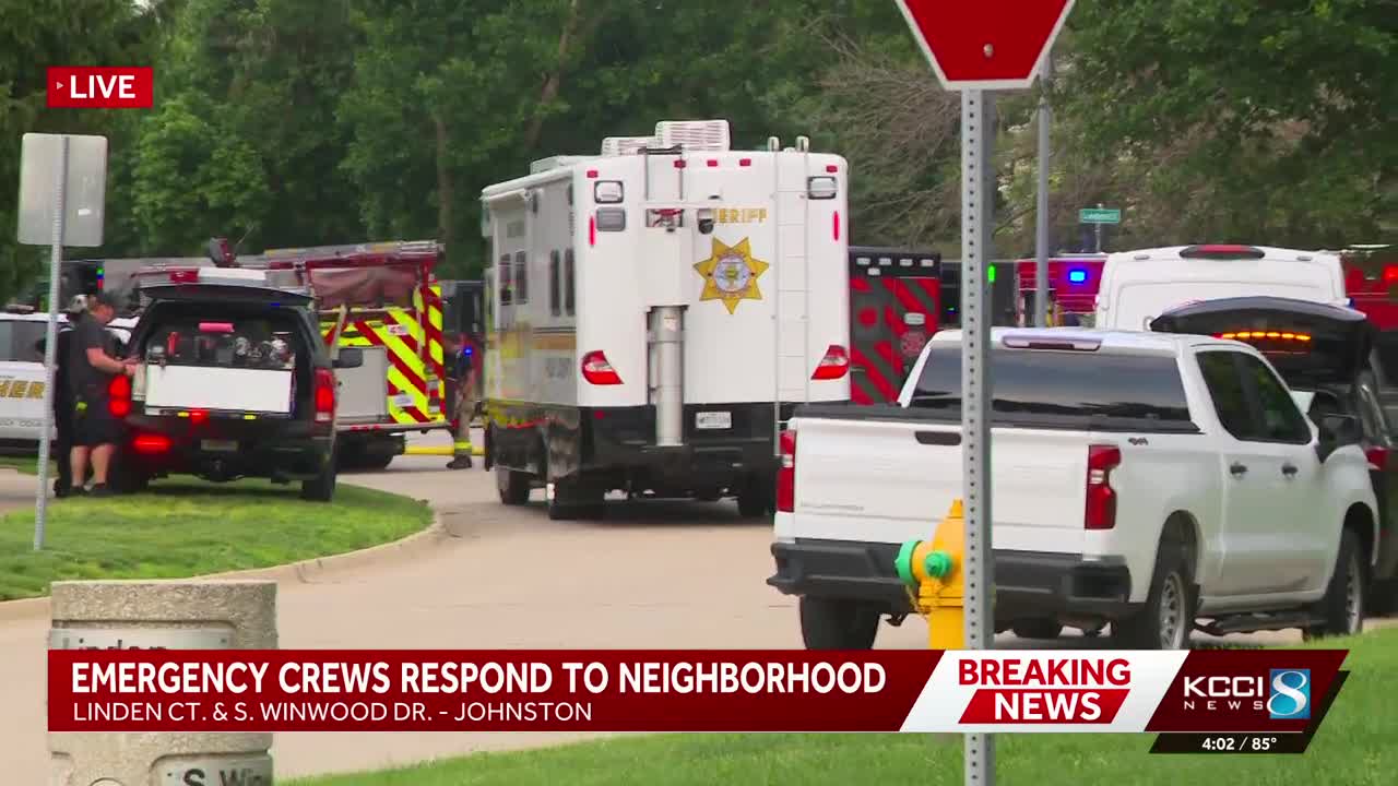 Law enforcement responds to reported officer-involved shooting in Johnston