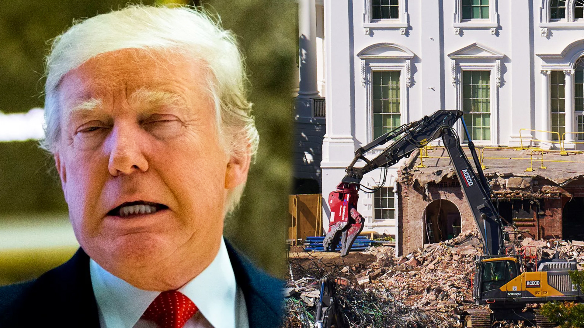 Construction projects destroy White House grounds