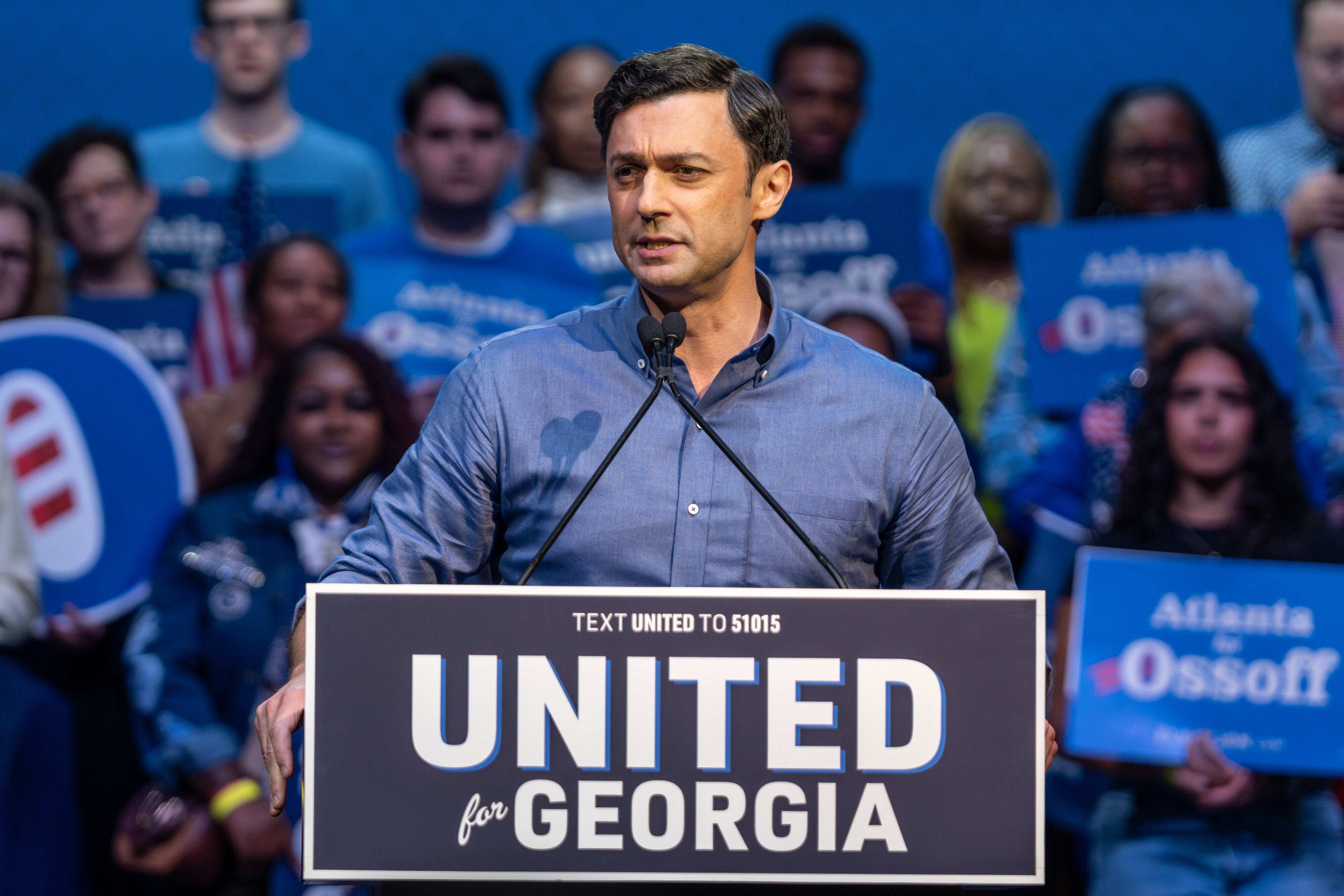 Sen. Jon Ossoff delivers a familiar message of hope in striking moment ...