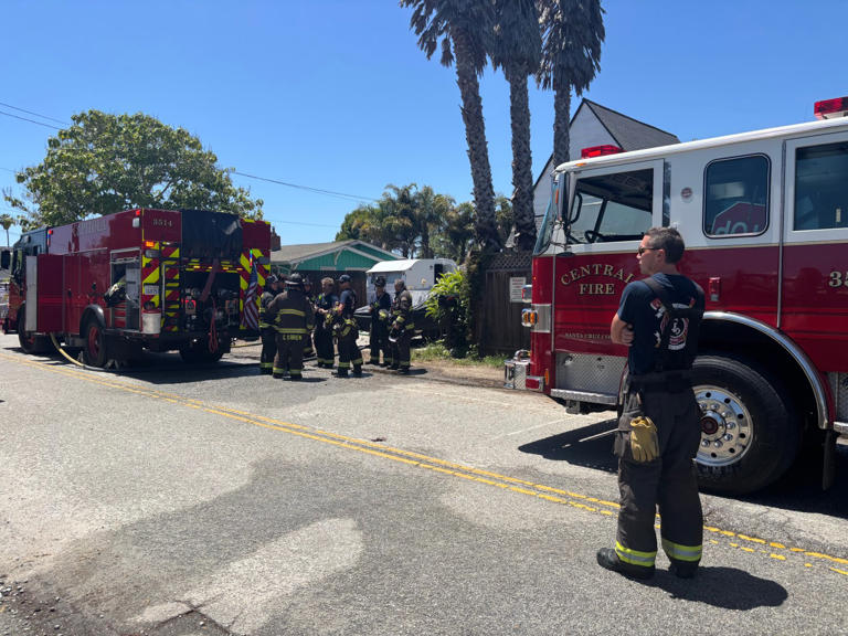 Firefighters contain backyard shed fire in Pleasure Point