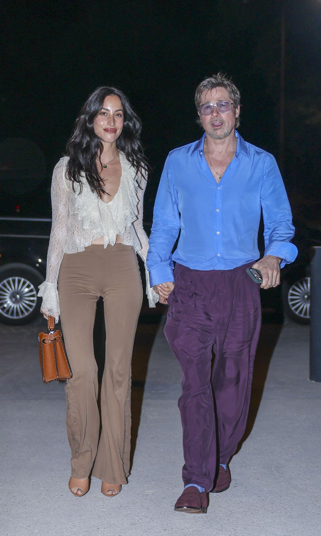 Brad Pitt and Ines de Ramon hold hands on Paris date night in the most ...
