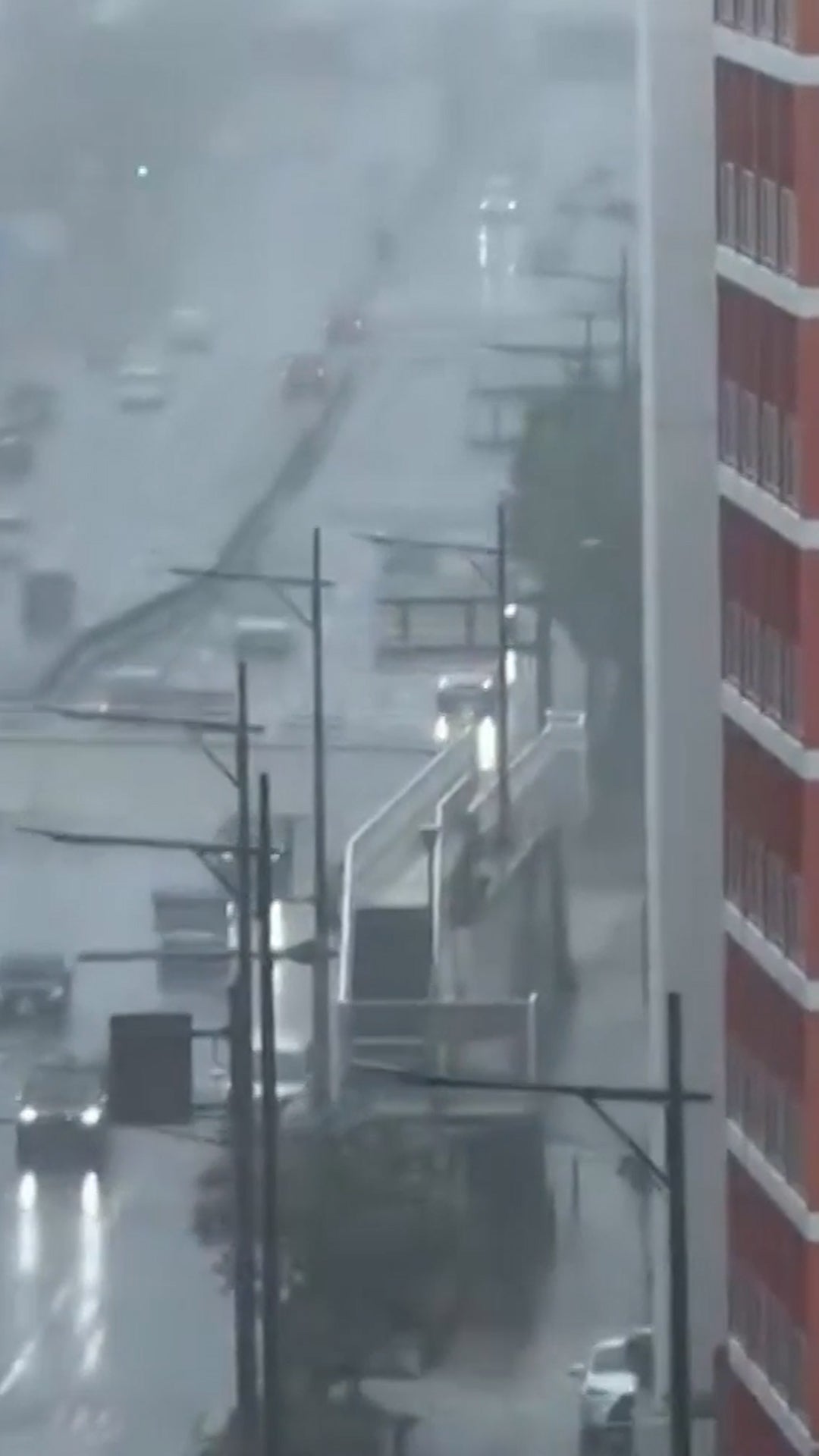 Tropical storm lashes Okinawa