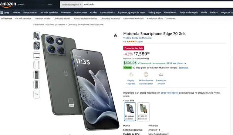 Celulares Motorola de gama alta económica entre las útimas ofertas del ...