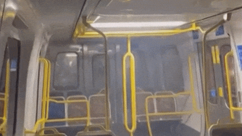 Explosions send sparks flying in Melbourne metro carriage