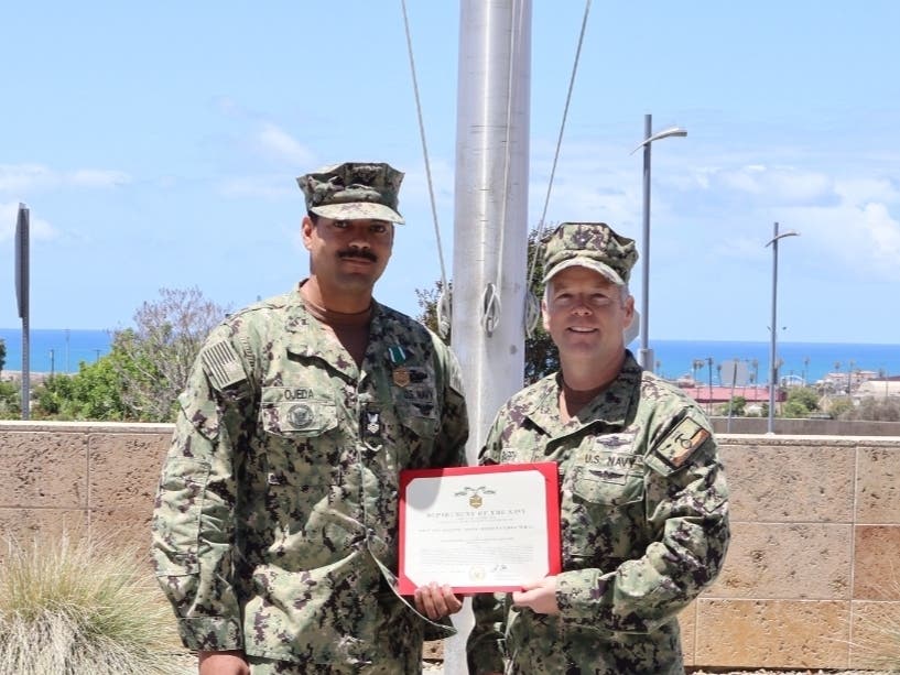 Worcester native receives Navy and Marine Corps Commendation Medal