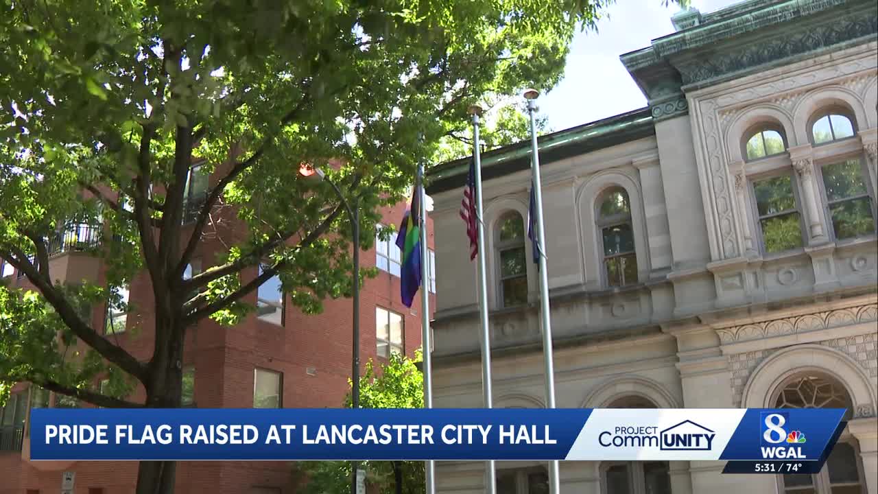 Lancaster City raises pride flag on the first day of June