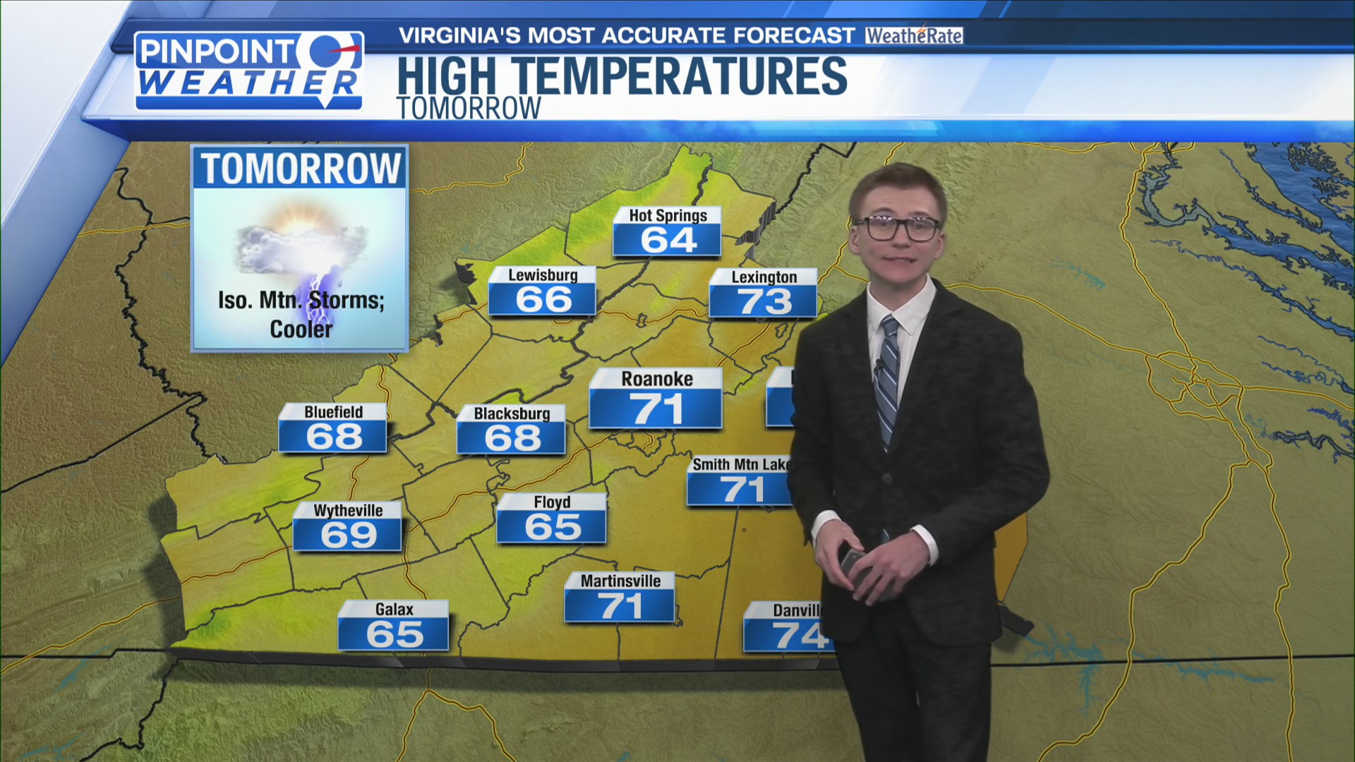 Pinpoint weather: Monday evening forecast