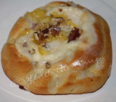 Pineapple cream cheese danish