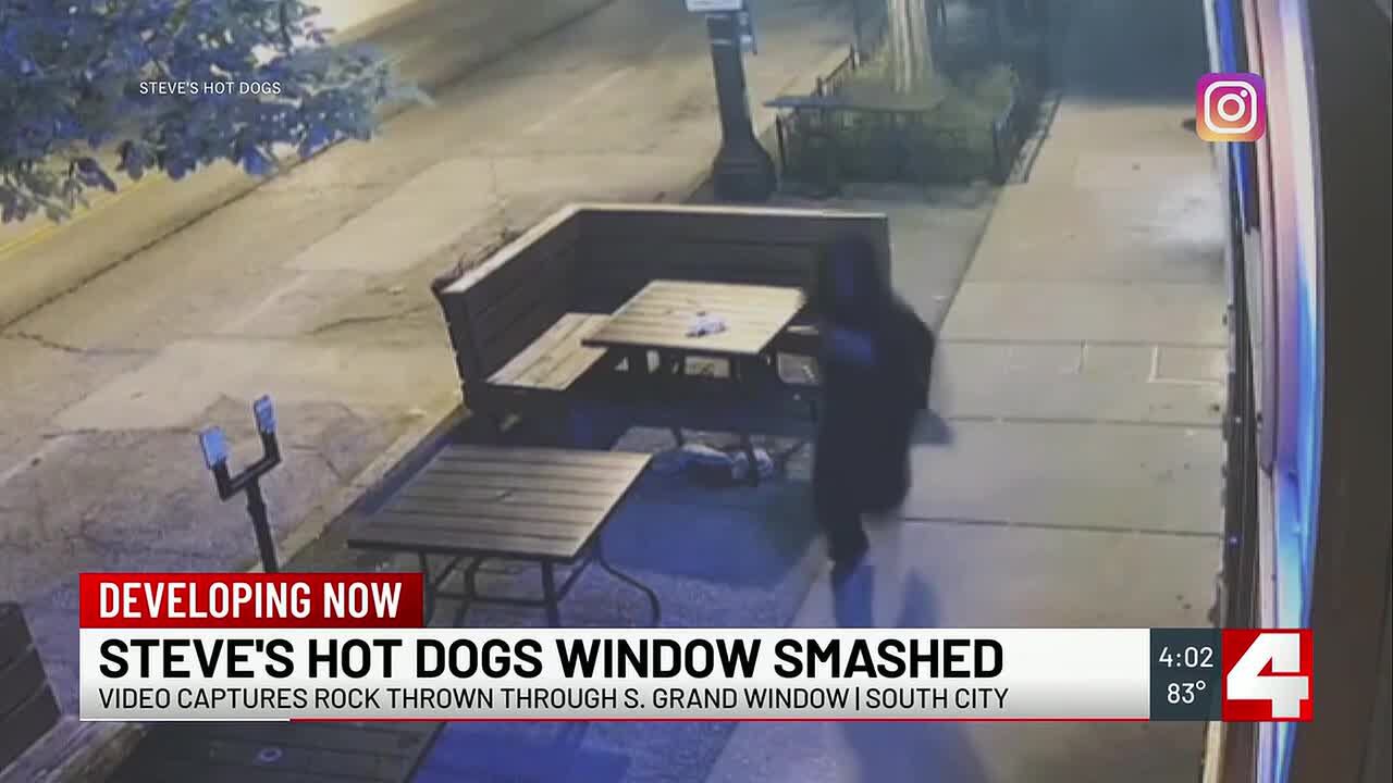 Search on for suspect who smashed window at Steve’s Hot Dogs 2 days in ...