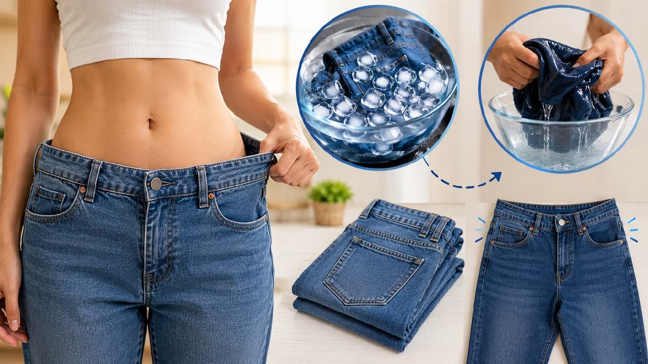 Fashion hack: Loose jeans? Fix the fit instantly with this viral ice ...