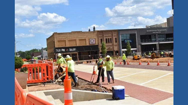 Reopening of downtown Tyler streets delayed