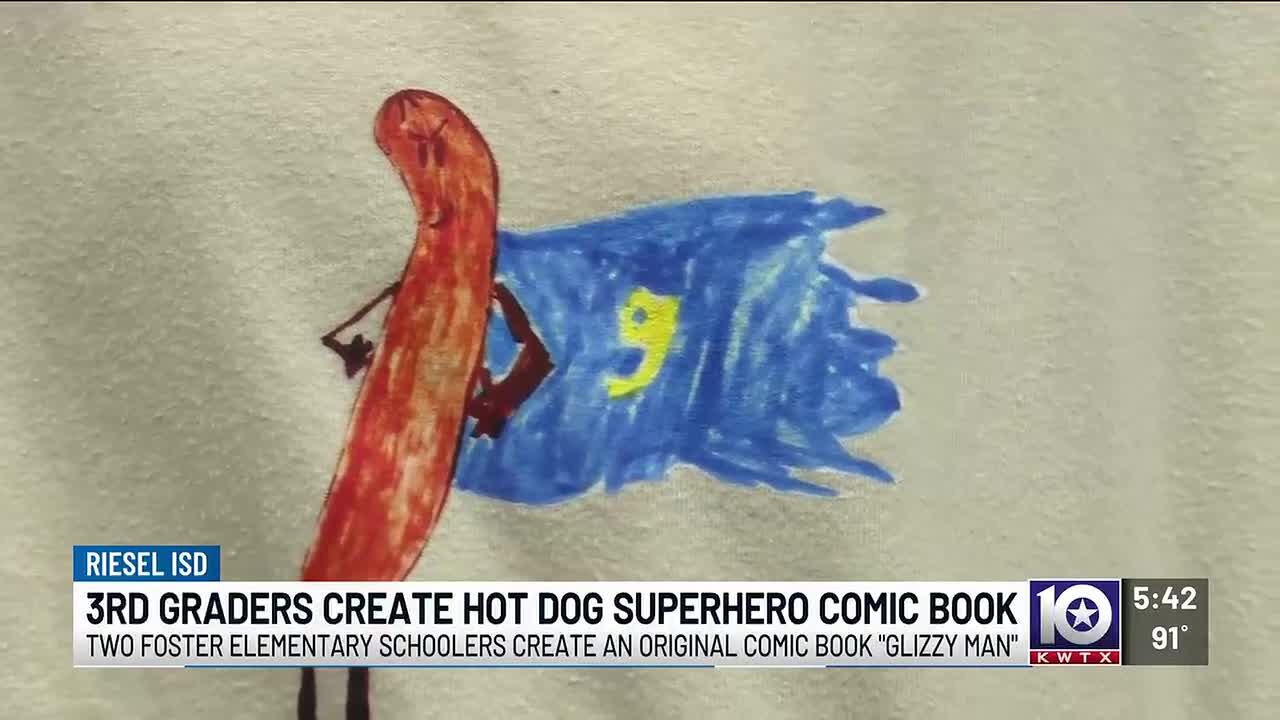 Riesel third graders create comic book series for a purpose