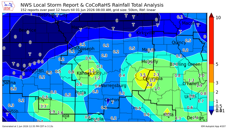 How much rain did your area get in Kansas City thunderstorms? See ...