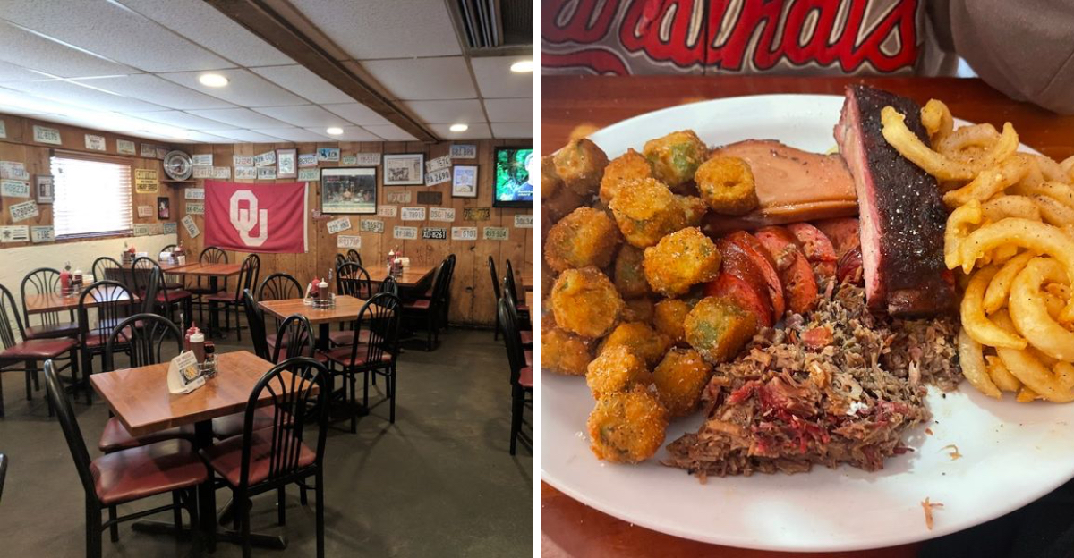 This Oklahoma BBQ joint serves smoky ribs, tender brisket, and saucy ...