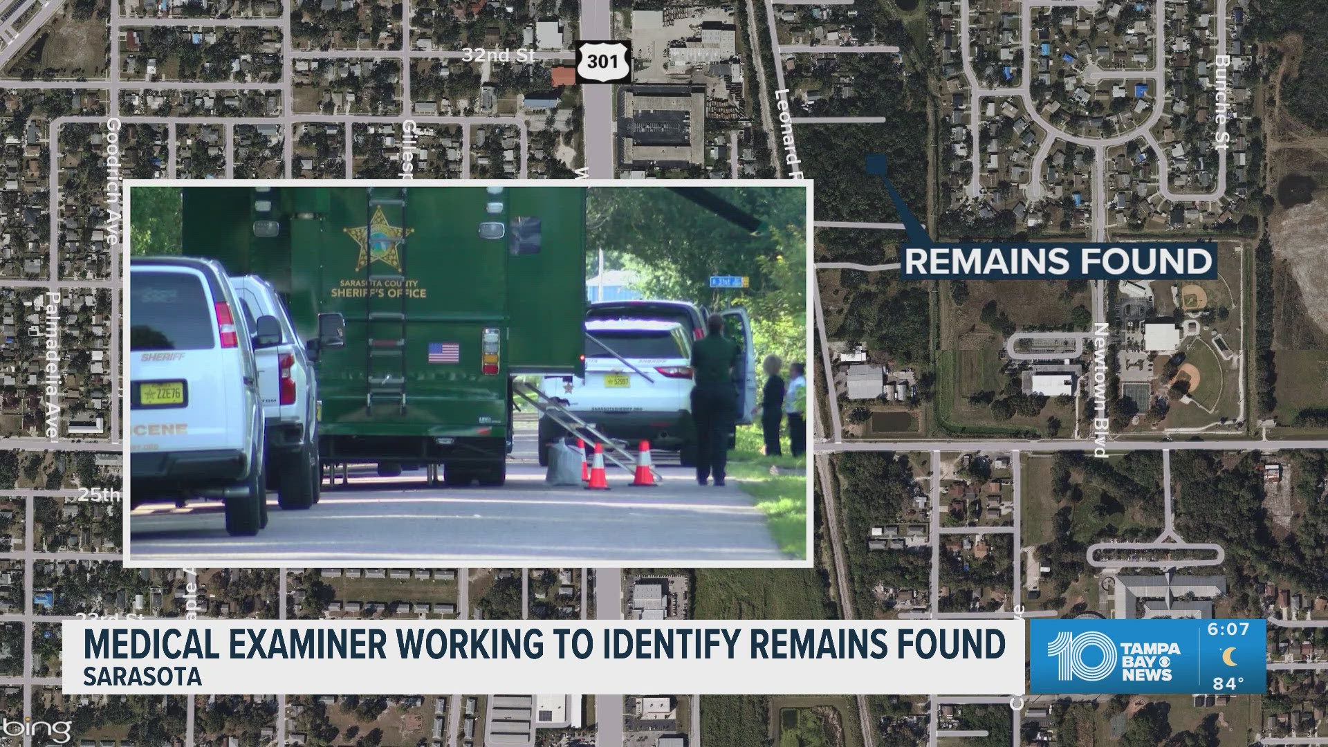 Medical examiner in Sarasota working to identify found human remains