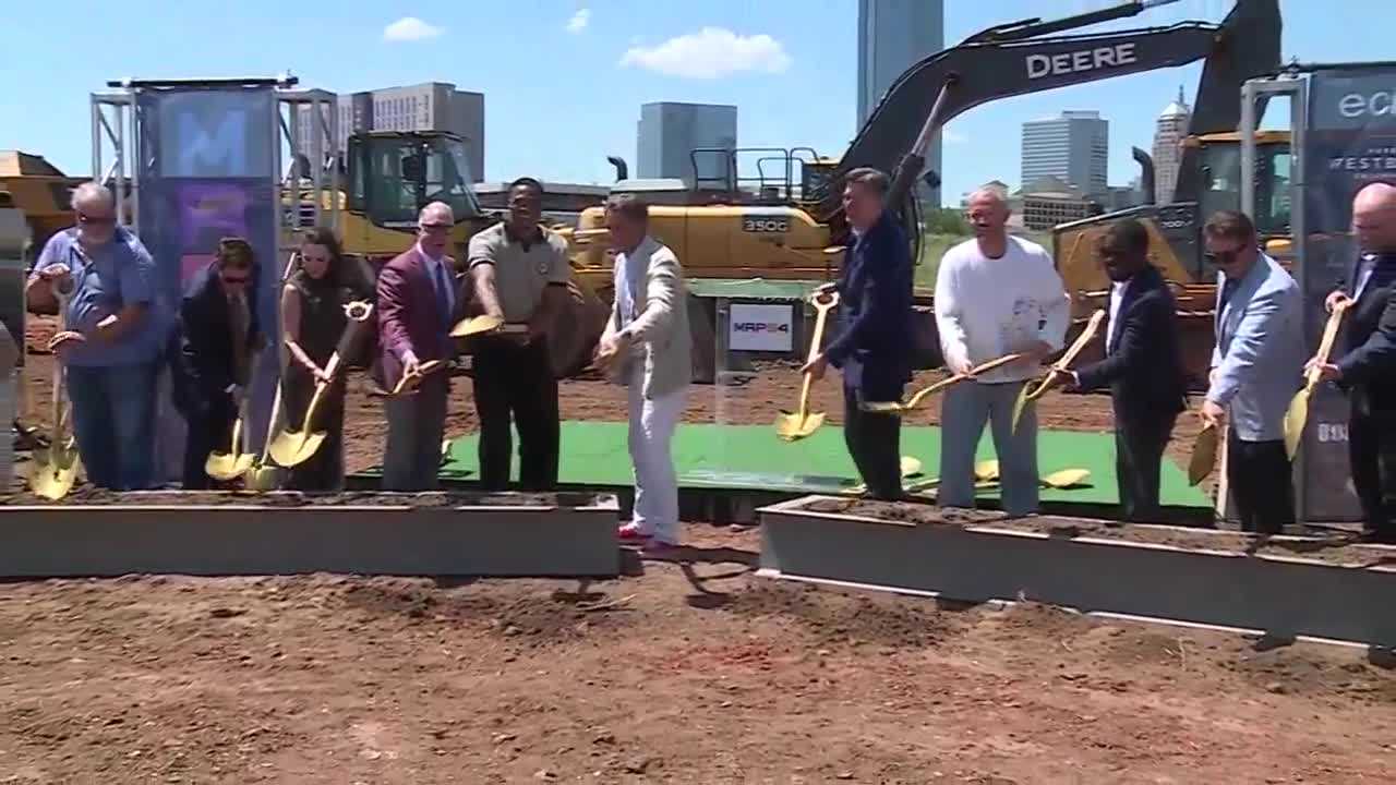 Russell Westbrook, OKC leaders break ground on new multi-purpose stadium