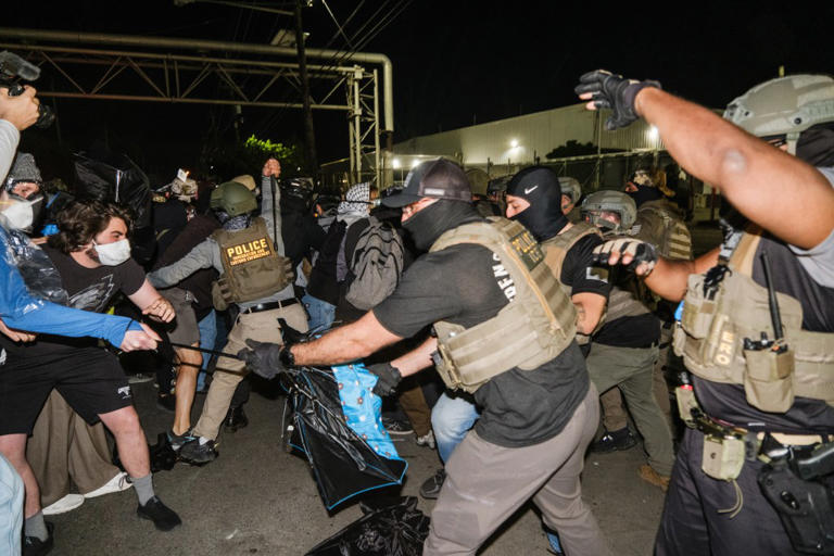 Anti-ICE Delaney Hall protester from NYC charged with threatening to ...