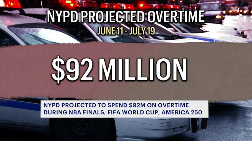 NYPD expected to spend $92M in overtime during NBA finals, FIFA World ...