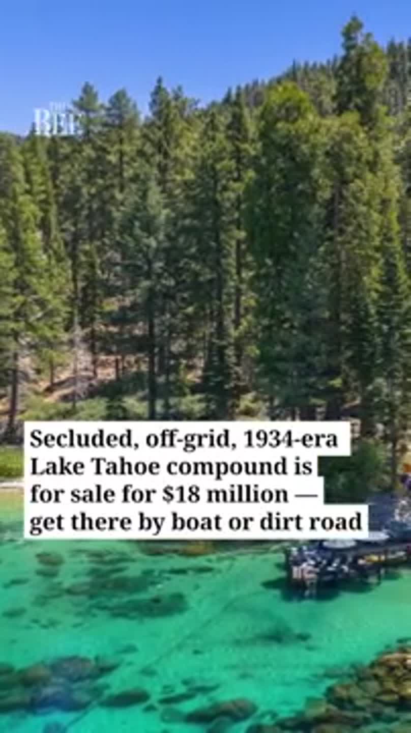 See one of Tahoe's most secluded properties: 92-year-old, off-grid compound
