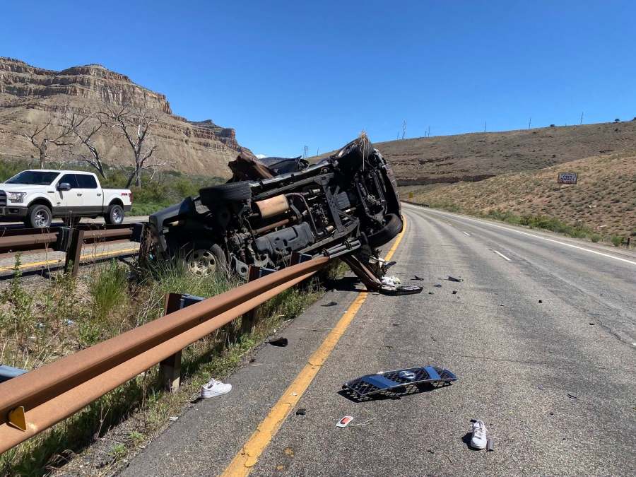 I-70 reopens after driver thrown during rollover crash