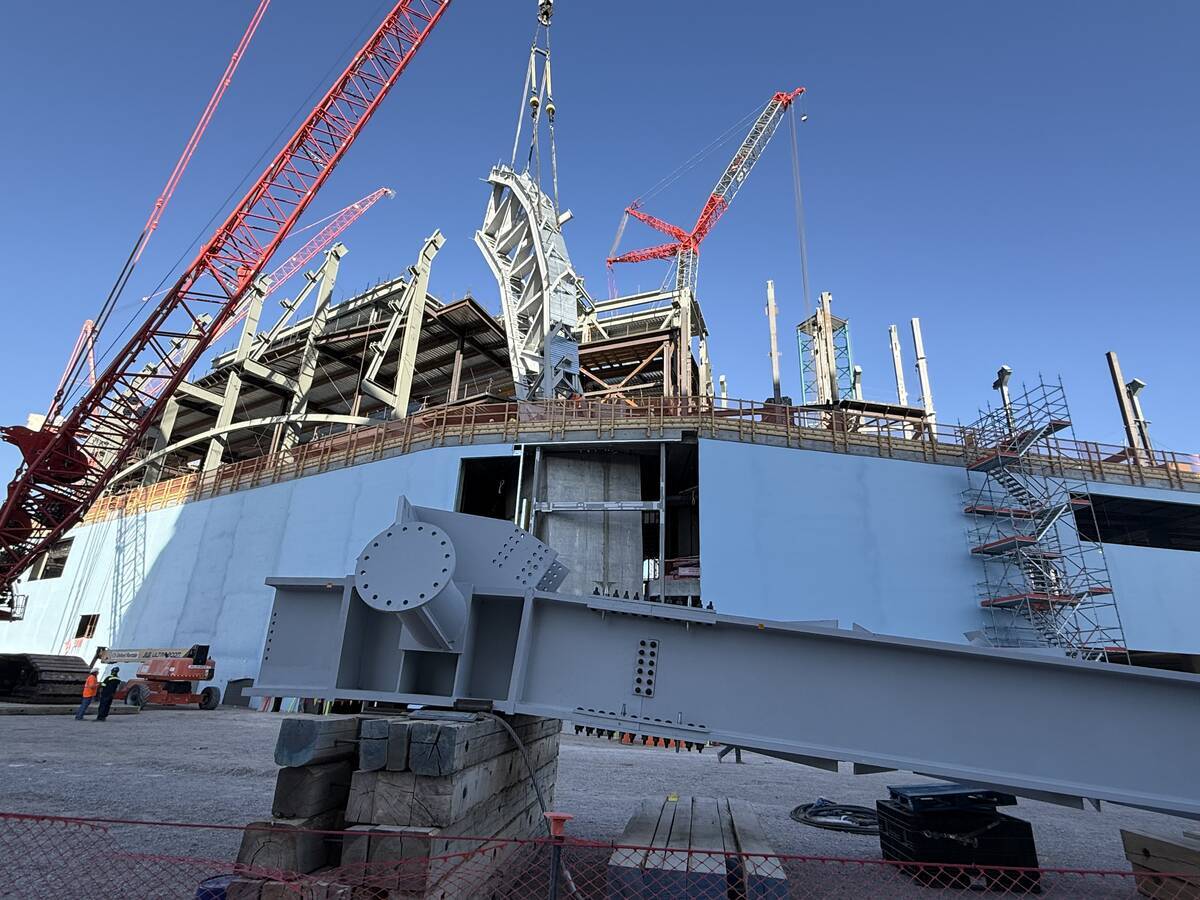 Raise the roof: First steel truss installed on A’s ballpark in latest ...