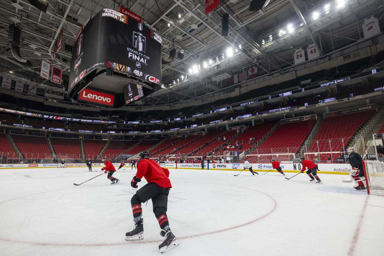Photos: Scenes from the Carolina Hurricanes Stanley Cup practice Monday