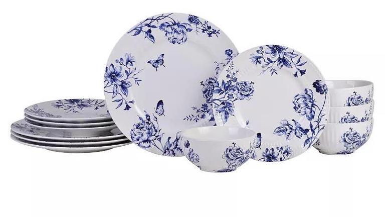 Kohl's offers a stunning 12-piece vintage toile dinnerware set for $99.99