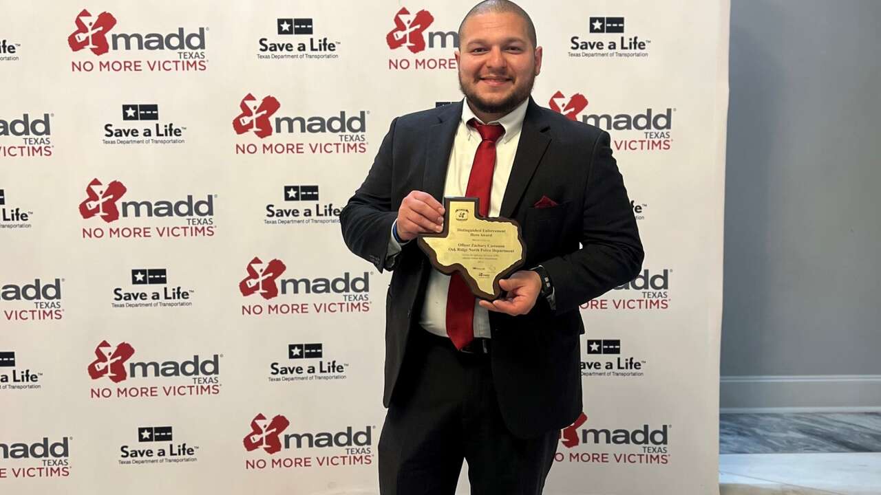 Texas cop honored for fighting drunk drivers charged with DWI