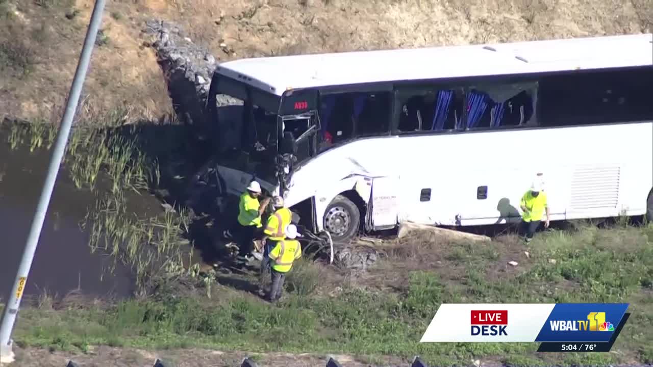 Bus driver accused of speeding in Maryland before fatal crash