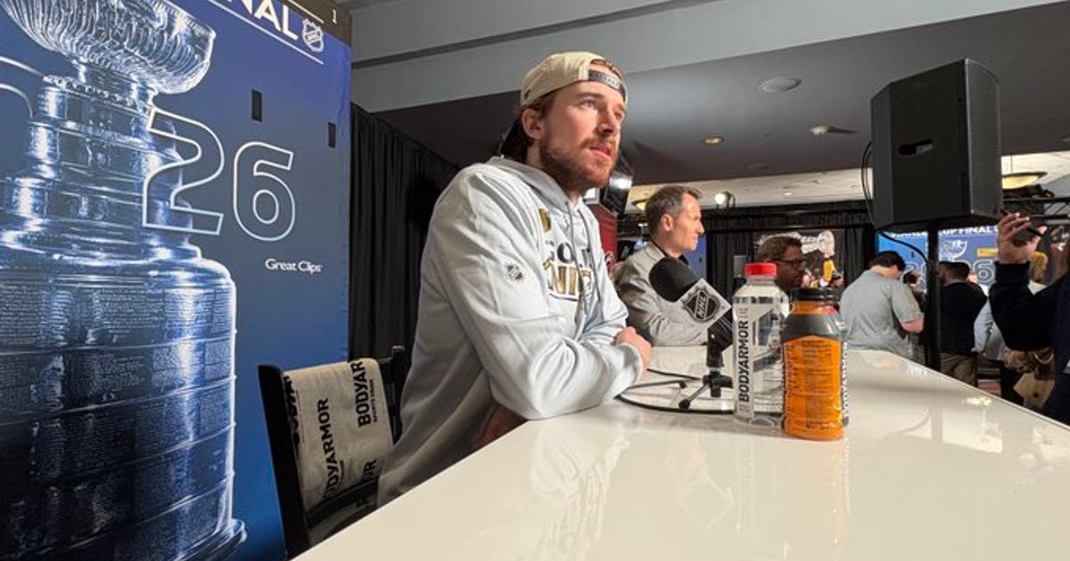 Golden Knights protect Carter Hart from reporters at press conference