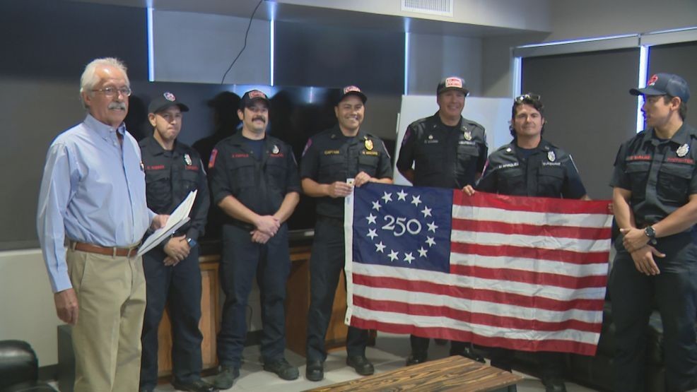 East El Paso fire station presented with special flag for America's ...