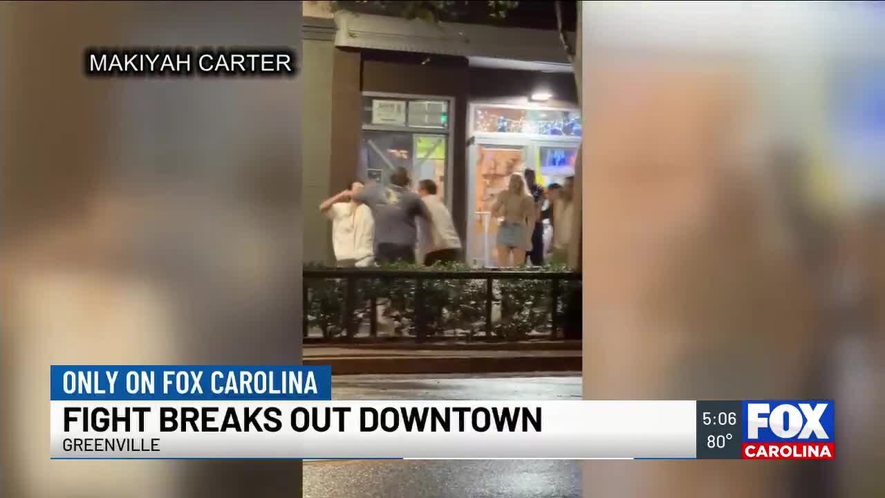Police: 4 cited after video captures downtown Greenville brawl