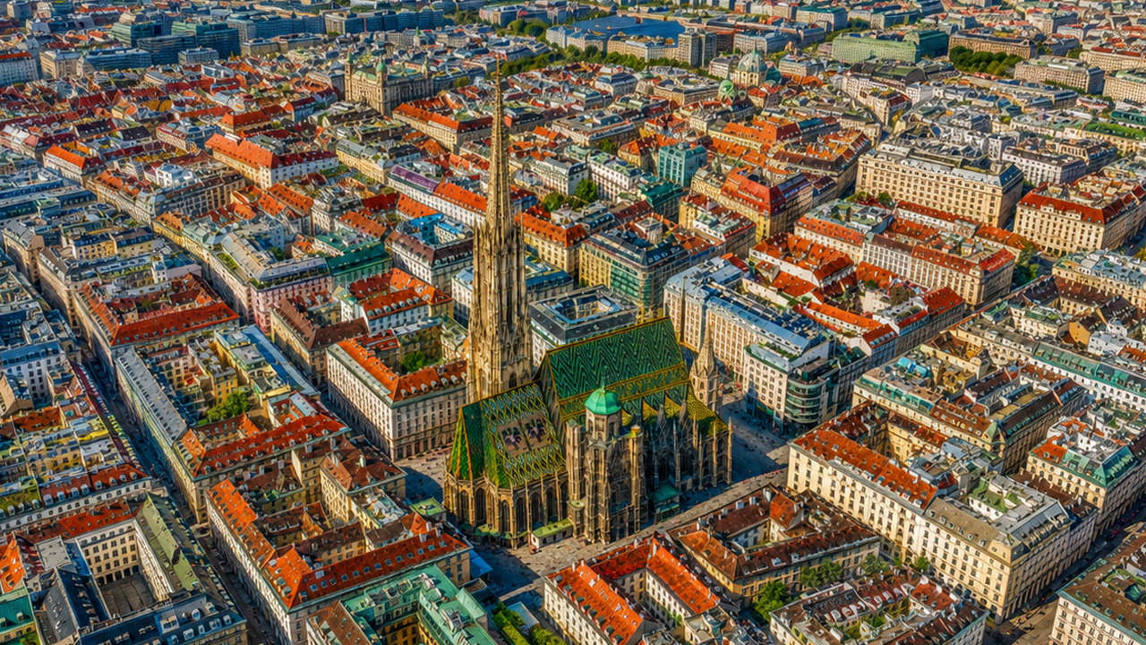 St. Stephen’s Cathedral above Vienna’s historic center