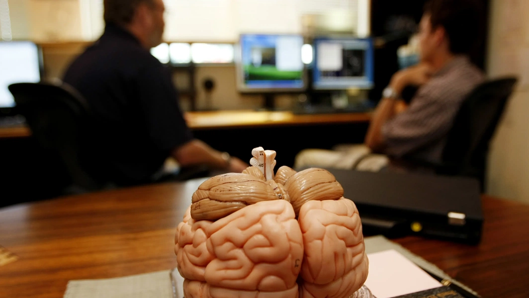 Study finds brain predicts words like AI language models