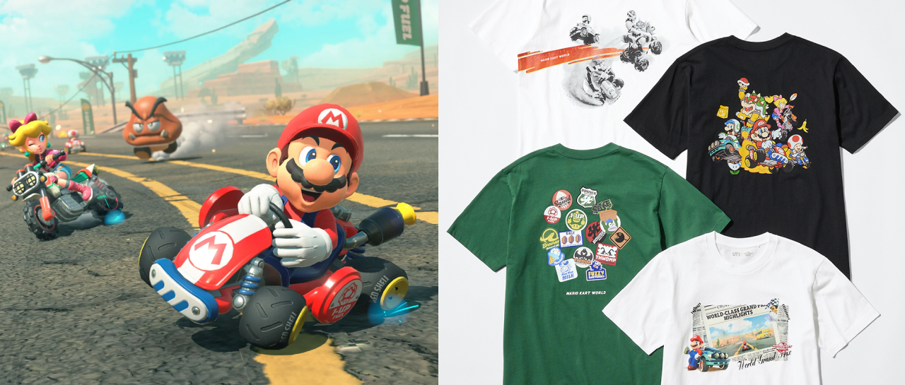 Anuncian colección de ropa de Mario Kart World de Uniqlo