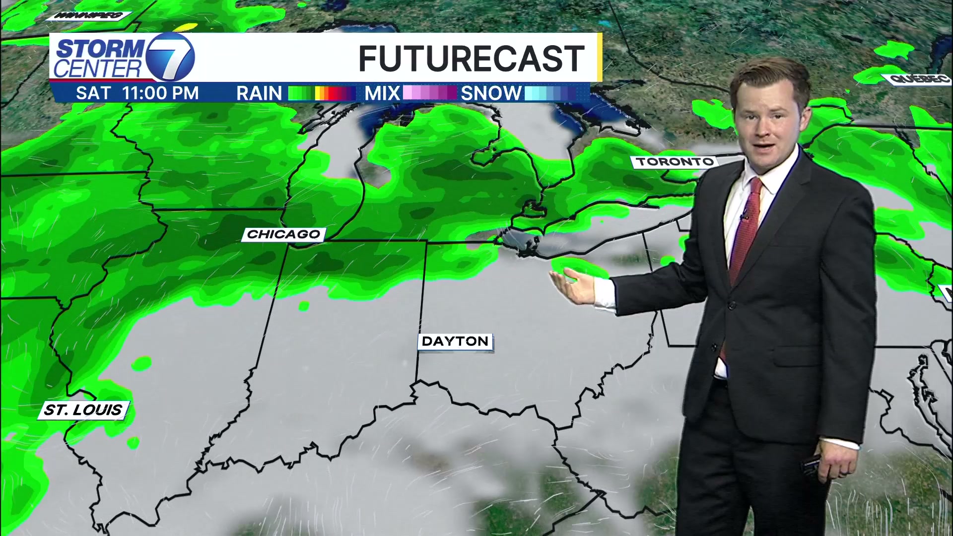 Monday evening forecast