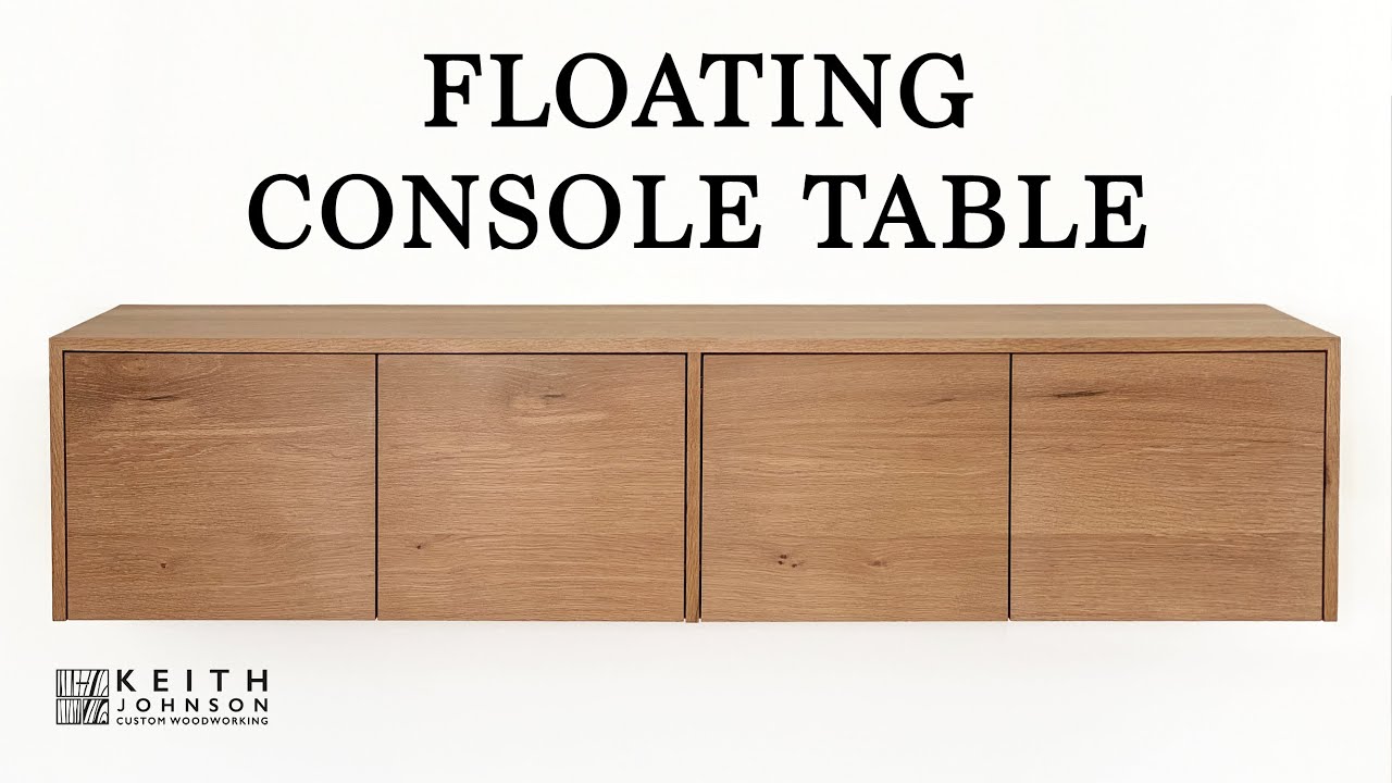 Modern console table DIY tutorial