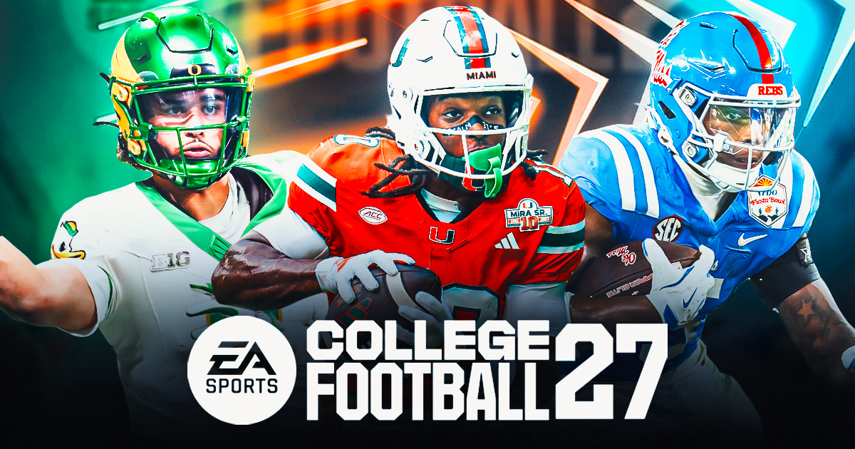 EA Sports College Football 27 video game cover athletes released