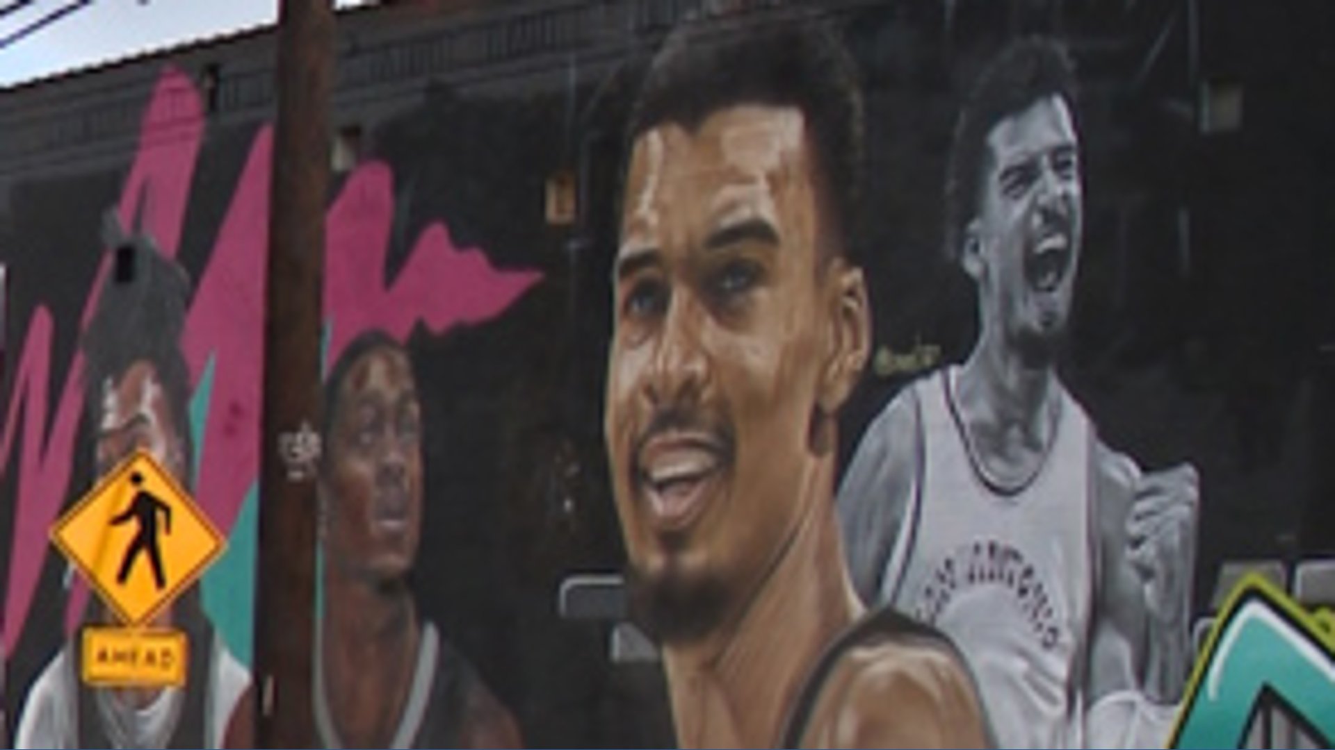 Spurs murals downtown