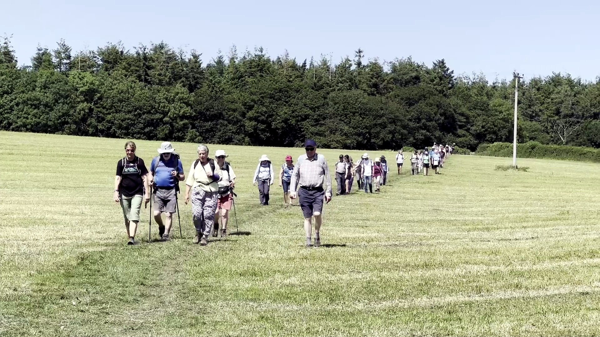 Walking part of the Two Moors Way to the 50th celebration event, video ...