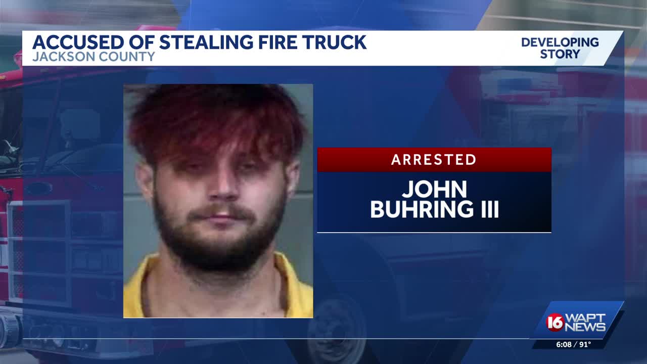 Man accused of stealing fire truck