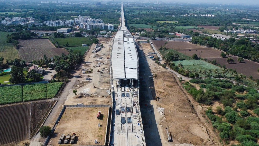 Kalupur viaduct span completed in bullet train project