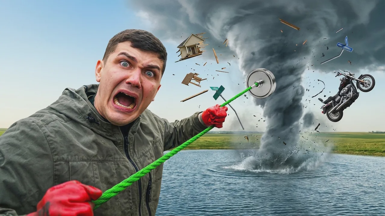 Nemu tornado pas lagi magnet fishing di tempat paling ngeri!