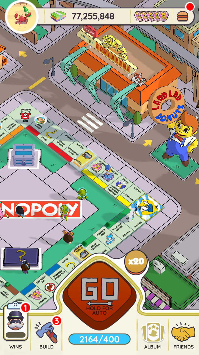 The Simpsons are taking over Monopoly GO!